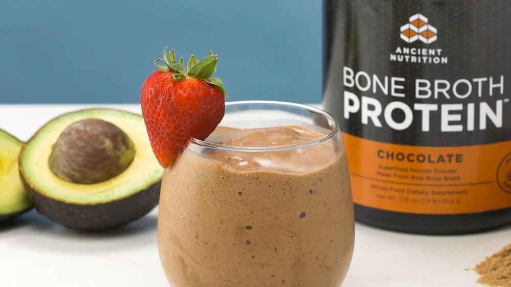 Chocolate Bone Broth Collagen Protein™ Shake – Ancient Nutrition Canada